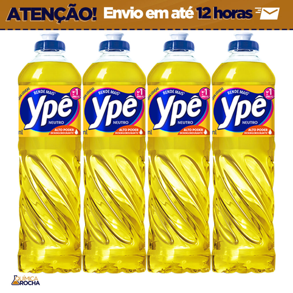 Detergente Ypê Neutro 500ml - Química Rocha